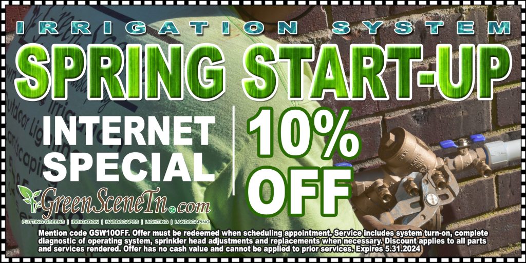 Spring Irrigation Start-up Internet Coupon | Green Scene Irrigation ...